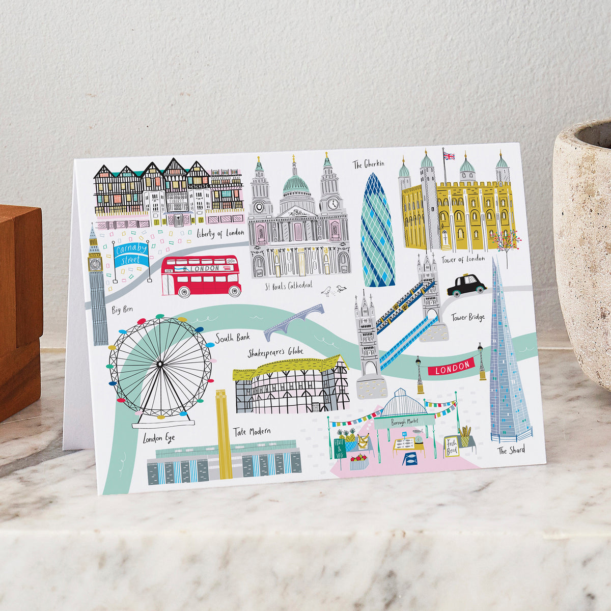 London Greeting Card (LON2) – Jessicahogarth